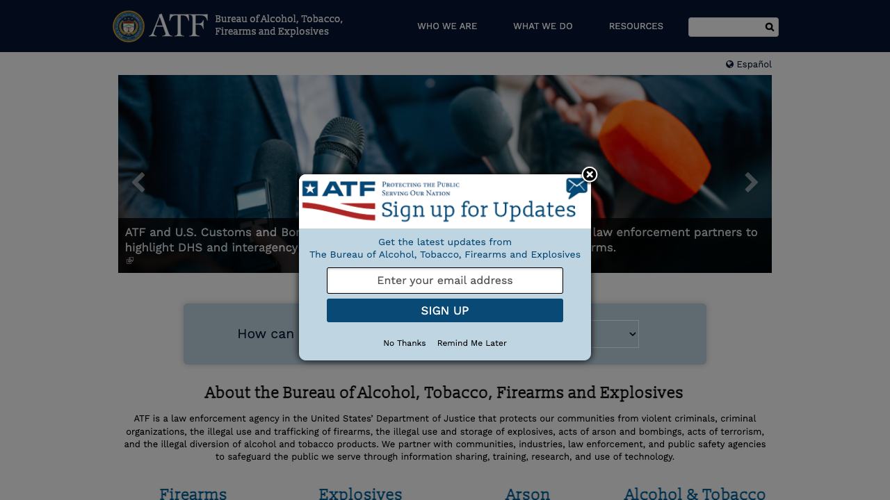 Scrape atf.gov | Bytewells