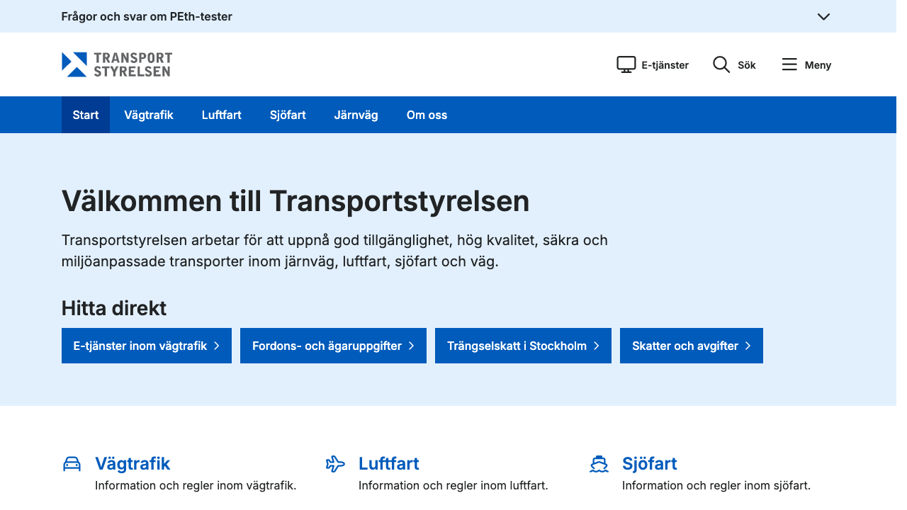 Scrape transportstyrelsen.se | Bytewells