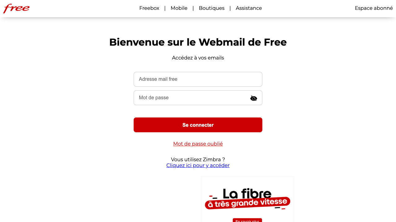 Scrape webmail.free.fr | Bytewells